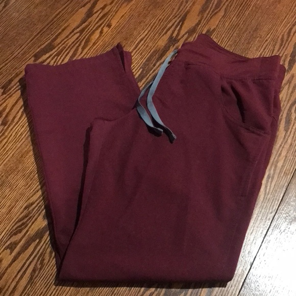Figs | Pants & Jumpsuits | Figs Medium Kade Maroon Scrub Pants | Poshmark